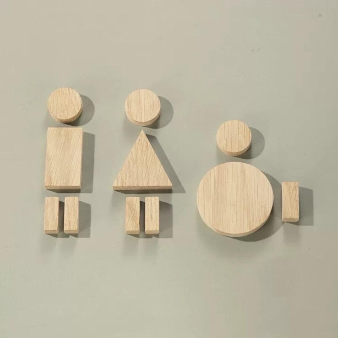 3D Wooden Restroom Sign, Washroom Sign, Bathroom Sign, Toilet Sign, Men ...