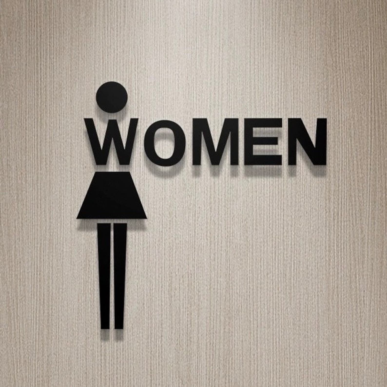 Luxury Acrylic Washroom Sign, Restroom Sign, Bathroom Sign, Toilet Sign ...