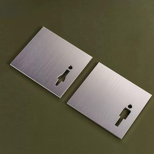High-end Luxury Metal Aluminum Signage, Washroom Sign, Restroom Sign ...