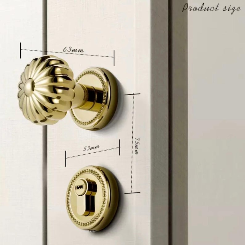 Modern Design Pumpkin Lock, Interior Door Lever Handle With Secure Lock ...