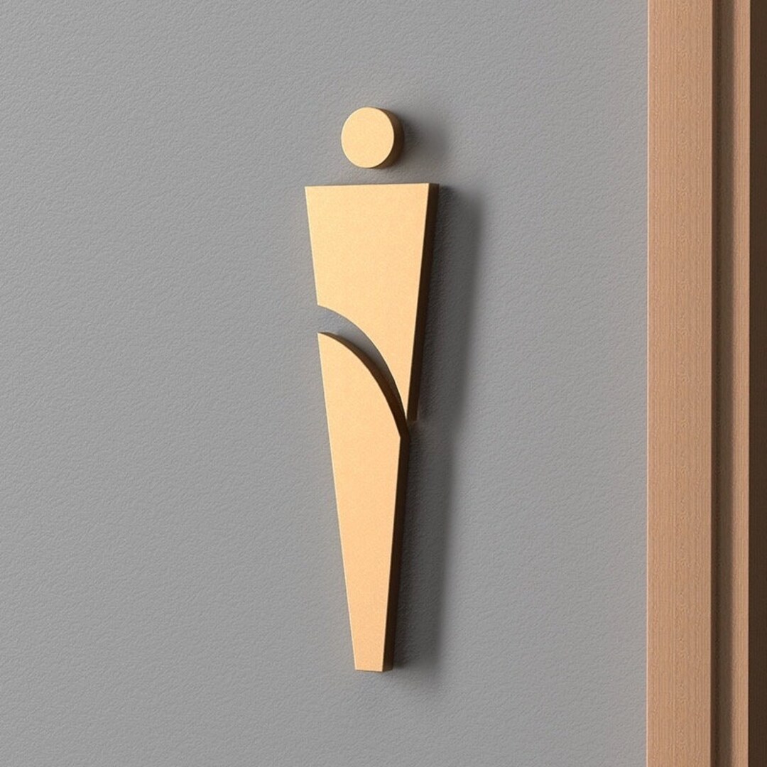 Luxury Acrylic Washroom Sign, Restroom Sign, Bathroom Sign, Toilet Sign ...