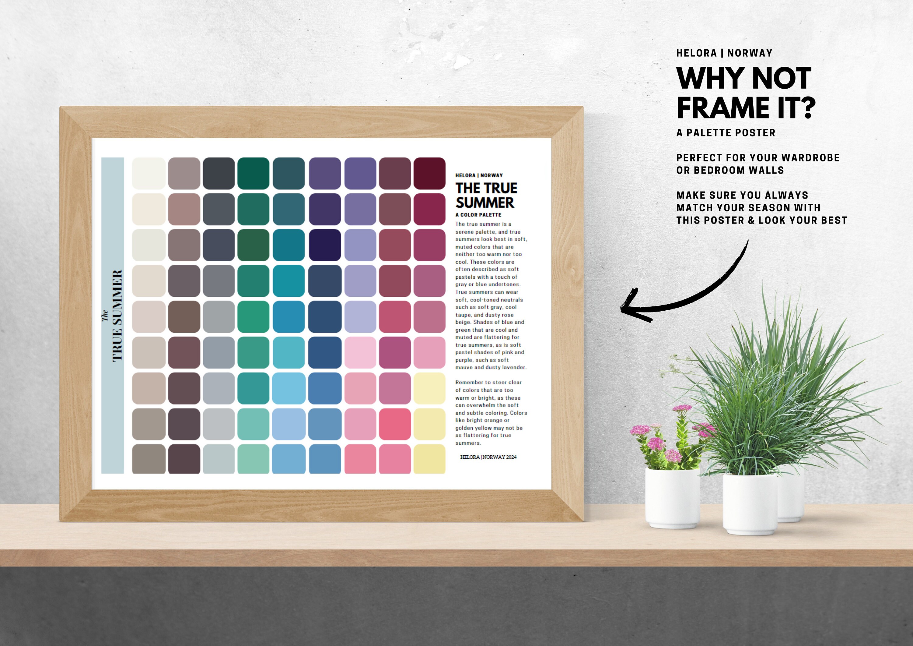 Summer Season Poster | Sesonal Colour Palette Poster | Digital Download ...
