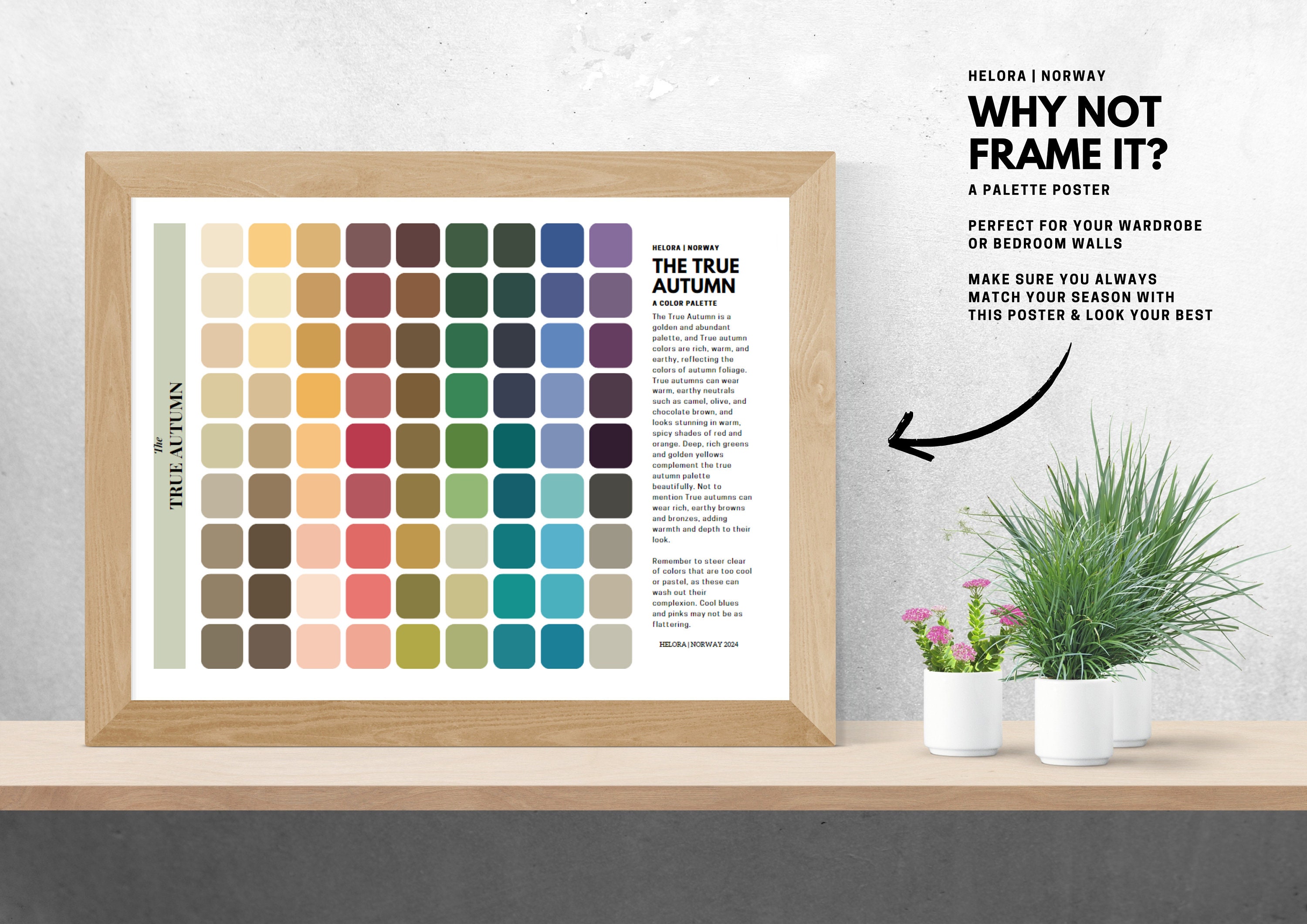 Autumn Season Poster | Sesonal Colour Palette Poster | Digital Download ...