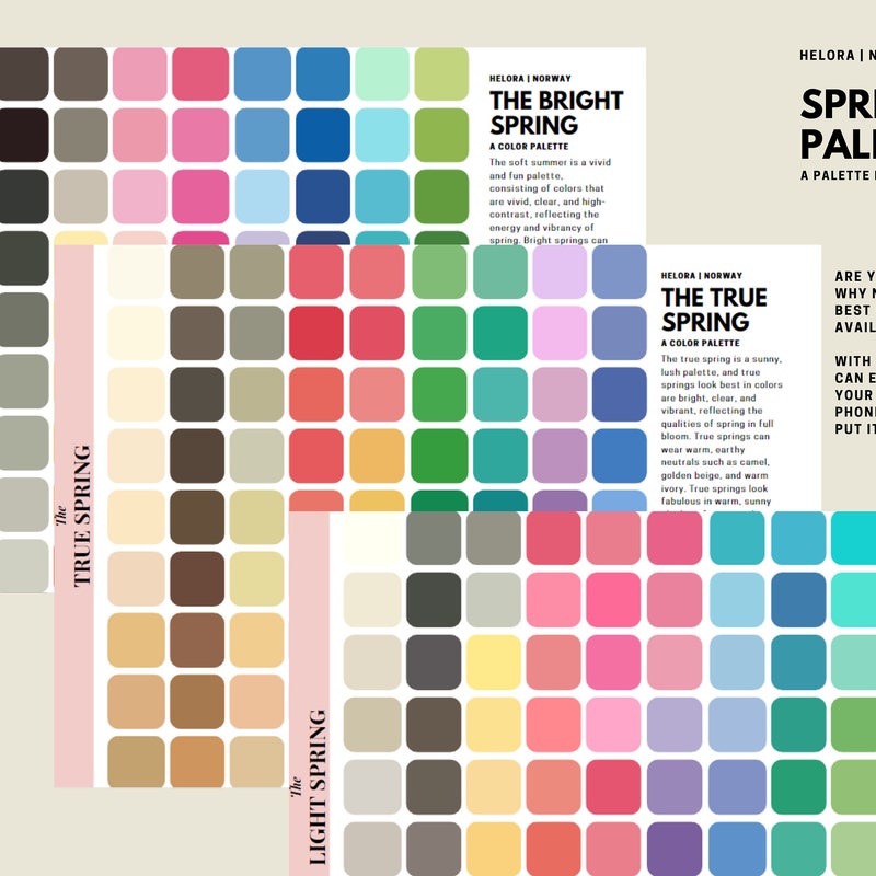 Warm Spring Palette - Etsy