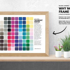 Winter Season Poster | Sesonal Colour Palette Poster | Digital Download ...