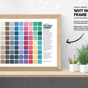 Summer Season Poster | Sesonal Colour Palette Poster | Digital Download ...