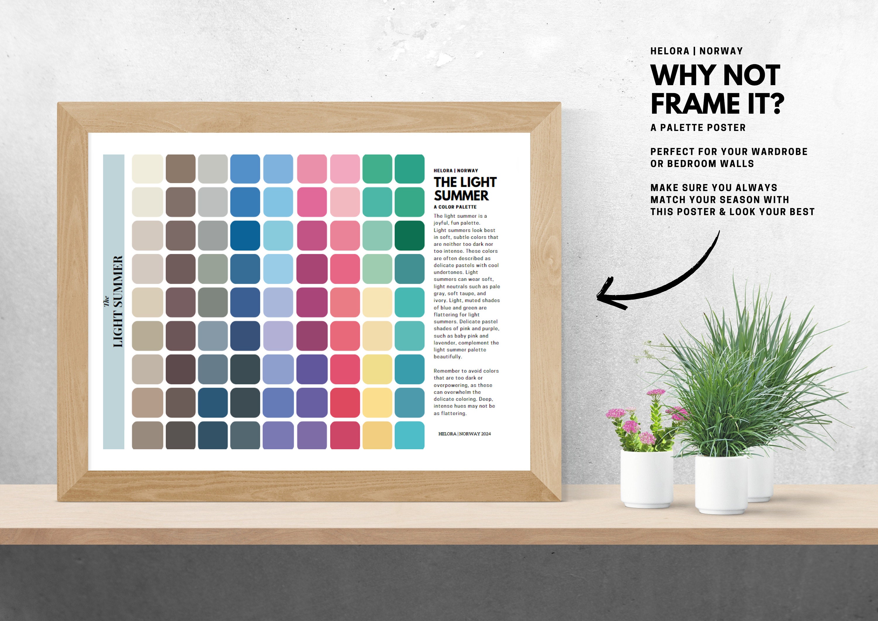 Summer Season Poster | Sesonal Colour Palette Poster | Digital Download ...