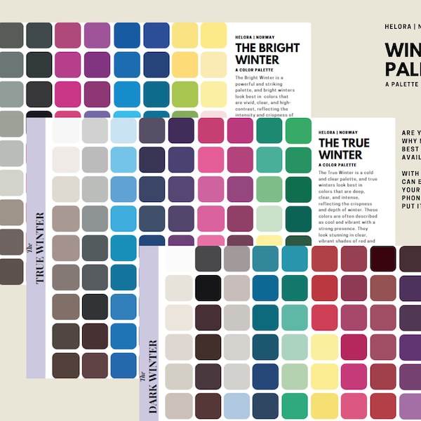 Color Palette Poster - Etsy UK