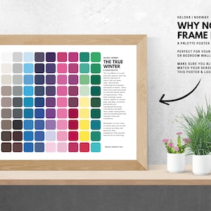 Winter Season Poster | Sesonal Colour Palette Poster | Digital Download ...