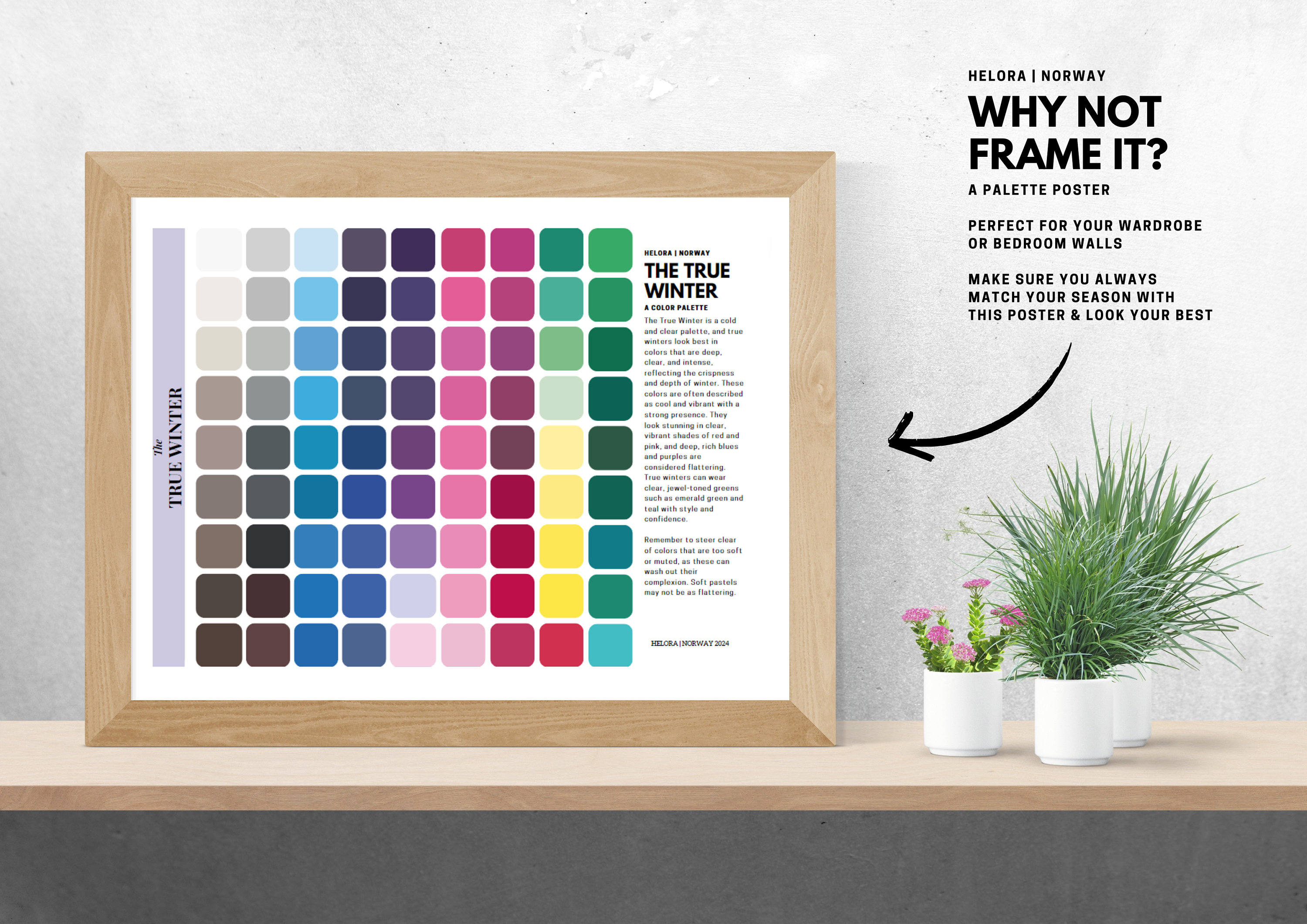 Winter Season Poster | Sesonal Colour Palette Poster | Digital Download ...