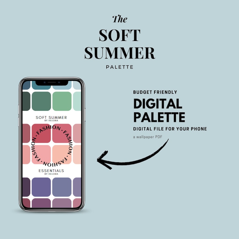 Soft Summer Color Swatch - Etsy UK