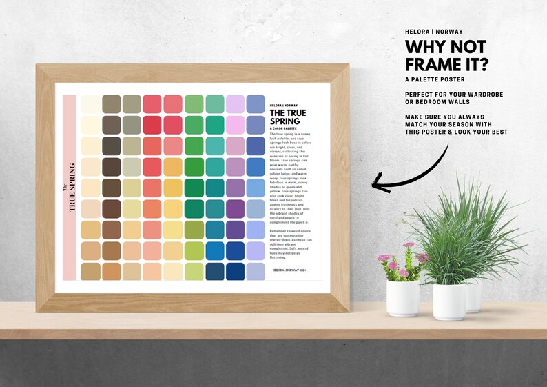 Spring Season Poster | Sesonal Colour Palette Poster | Digital Download ...