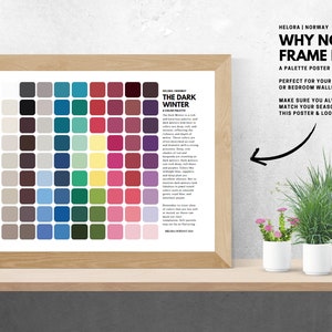 Winter Season Poster | Sesonal Colour Palette Poster | Digital Download ...