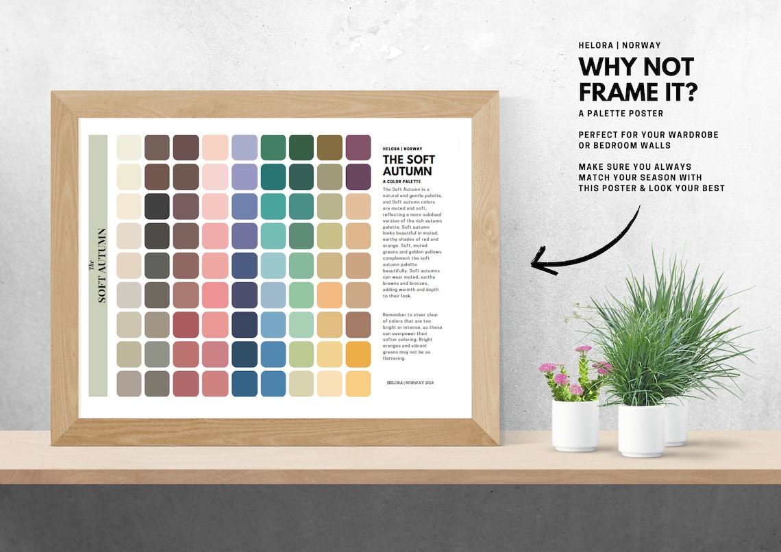 Autumn Season Poster | Sesonal Colour Palette Poster | Digital Download ...