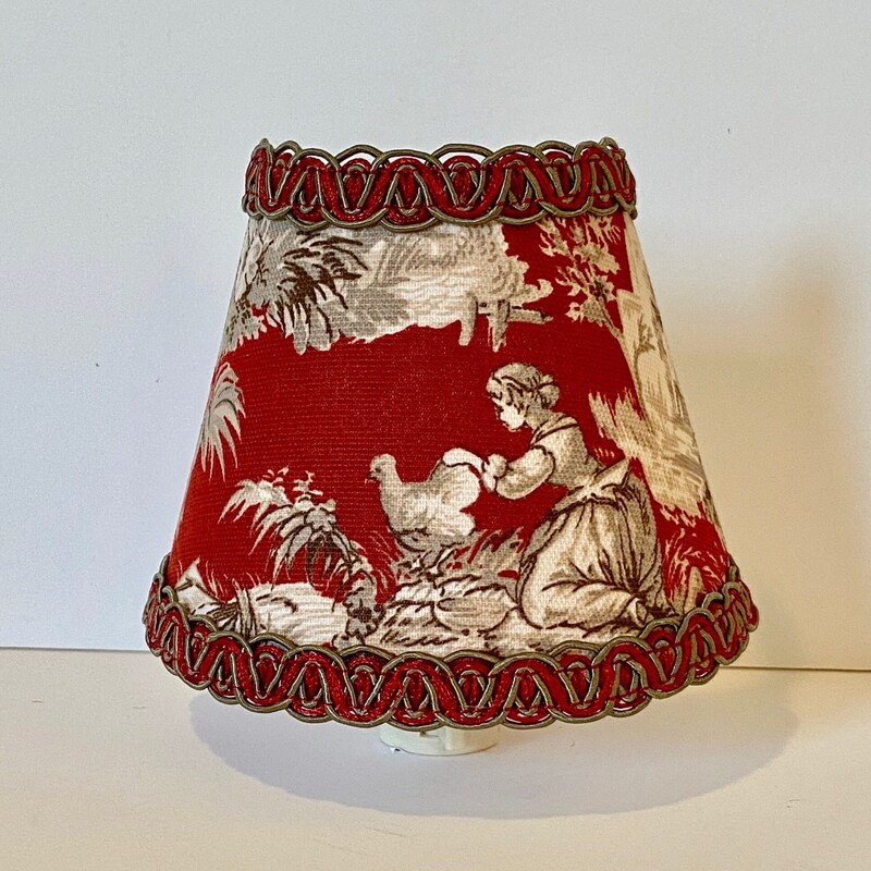 Red Toile Fabric - Etsy