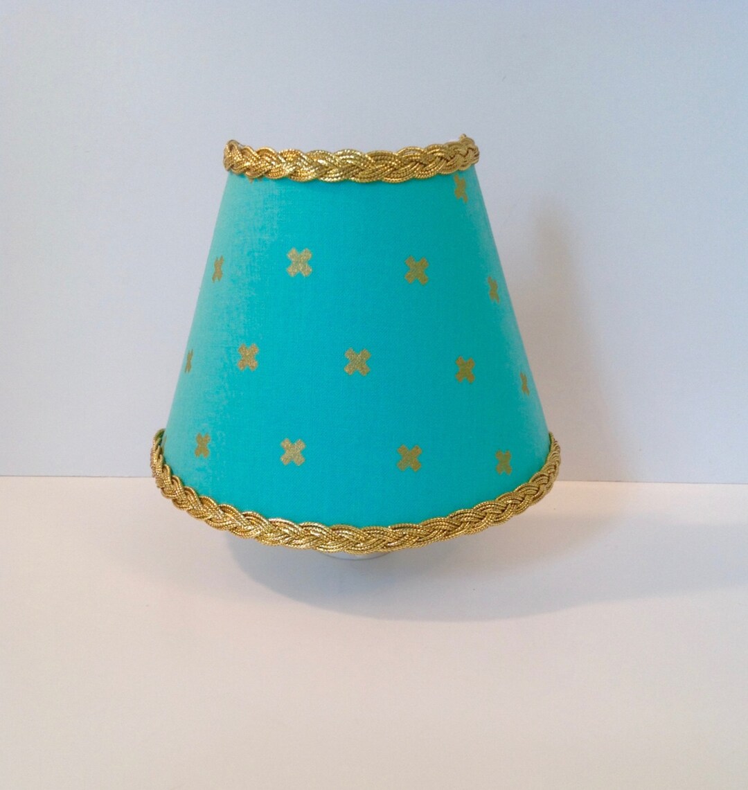 MADE TO ORDER X's No O's Bright Aqua & Metallic Gold Night Light - Etsy
