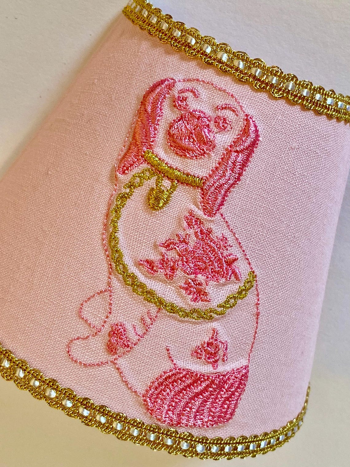 MADE TO ORDER Pink Staffordshire Style Dog Night Light Chinoiserie ...