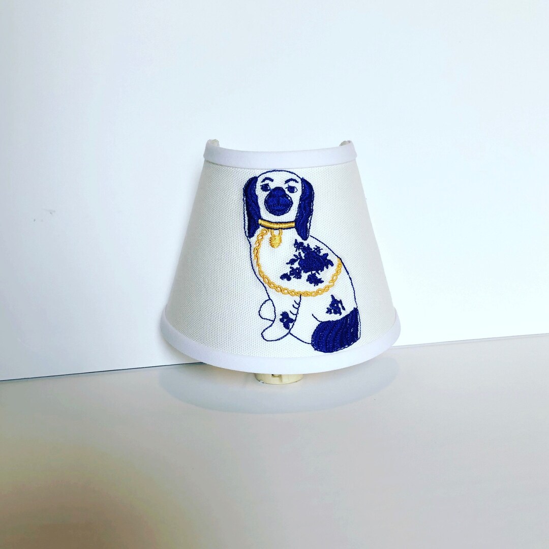 MADE TO ORDER Staffordshire Style Dog Night Light Chinoiserie (other ...