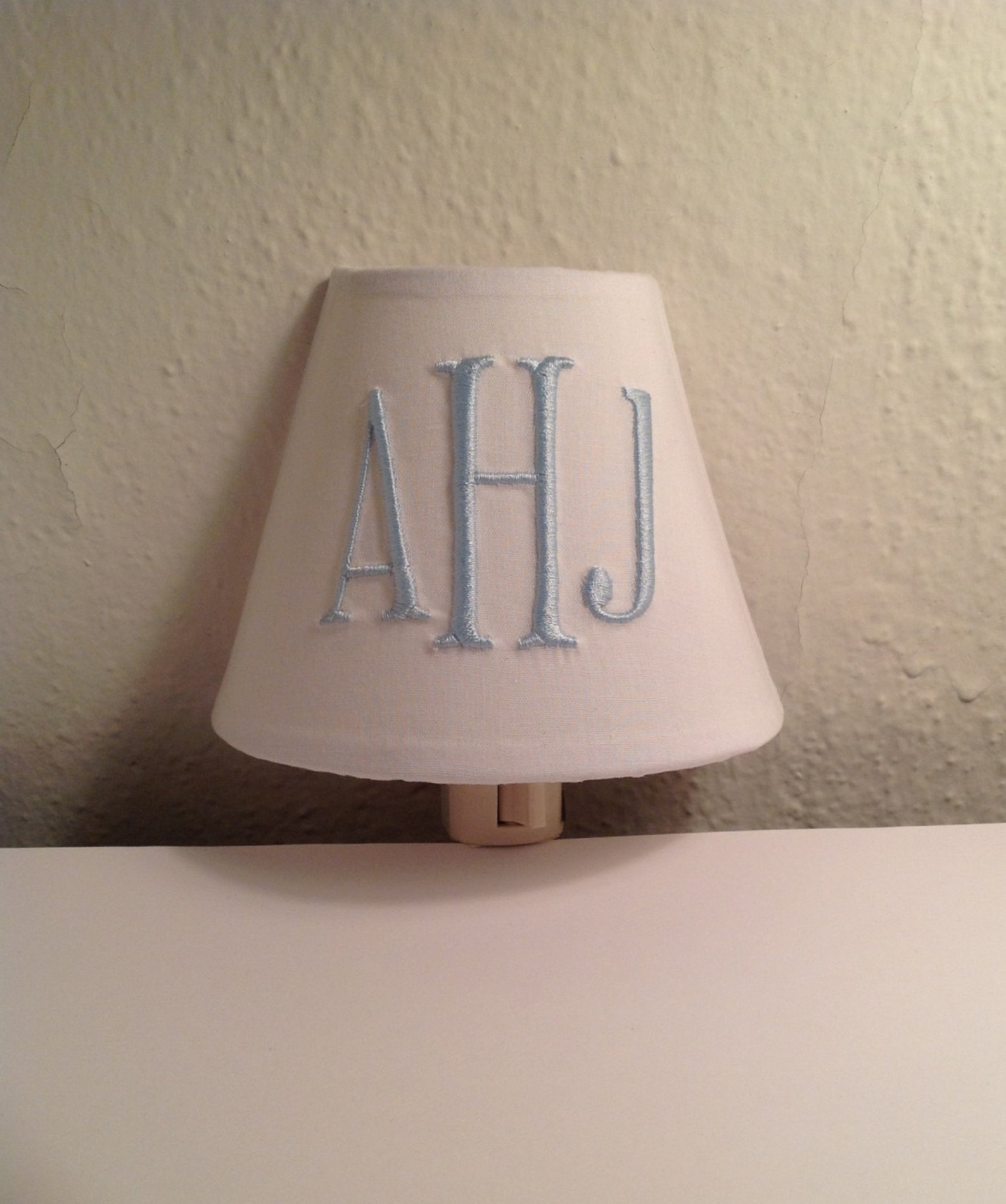 MADE TO ORDER Andrew Monogrammed Night Light other Colors Available - Etsy