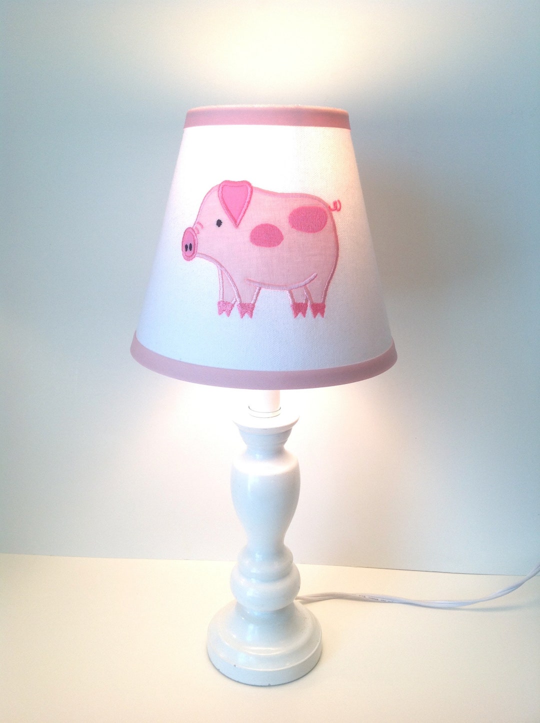 MADE TO ORDER Pink Pig Lamp Shade (other Colors Available) - Etsy