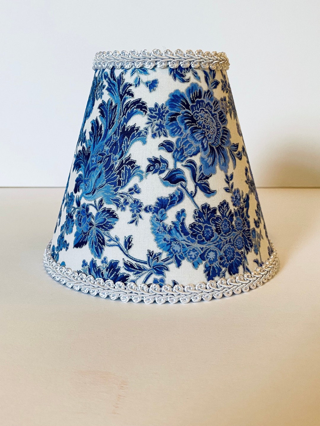 MADE TO ORDER Blue China Fabric Sconce Chandelier Lamp Shade - Etsy