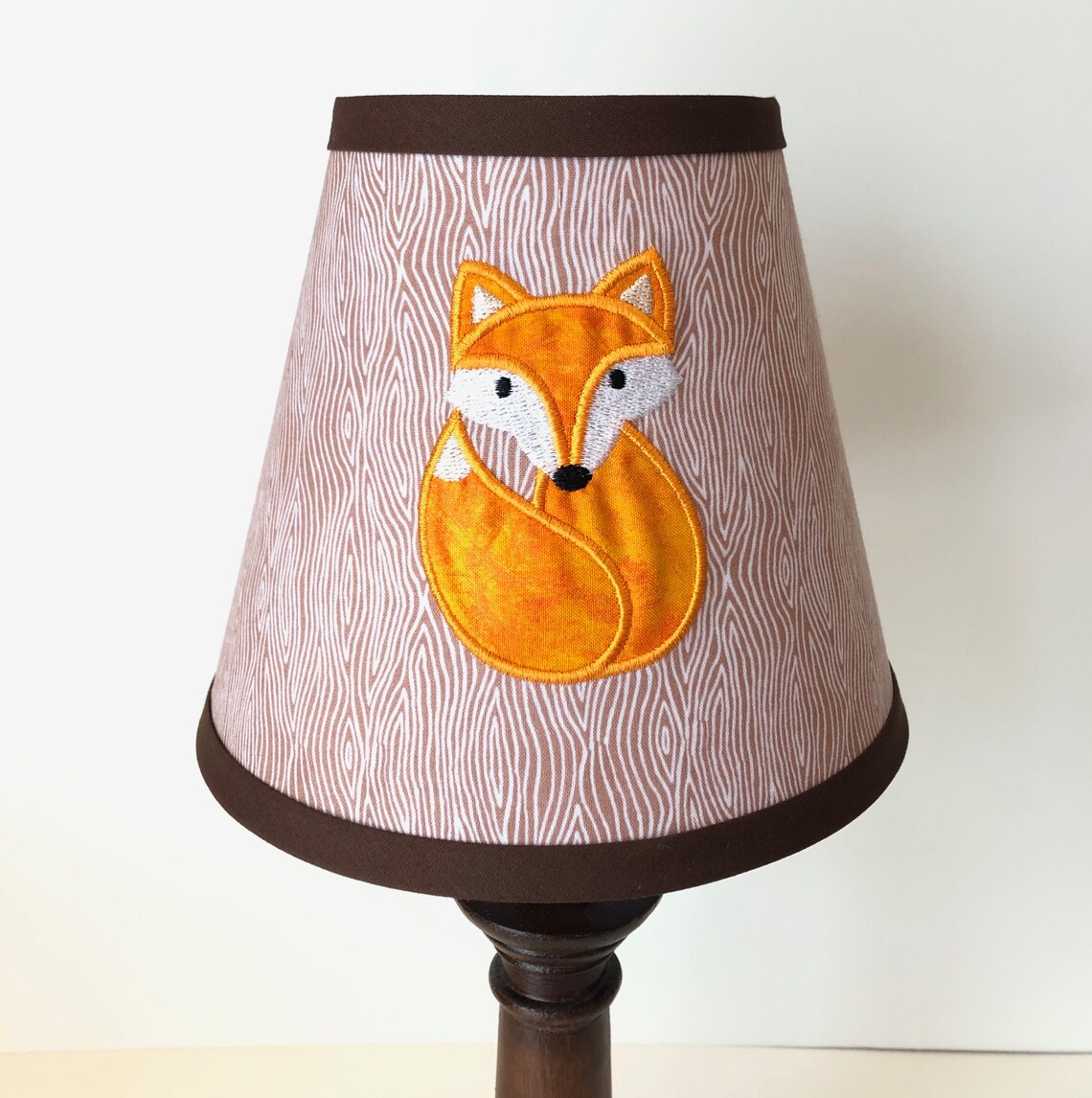 Woodland Fox Custom Lamp Shade in Brown whole Fox - Etsy
