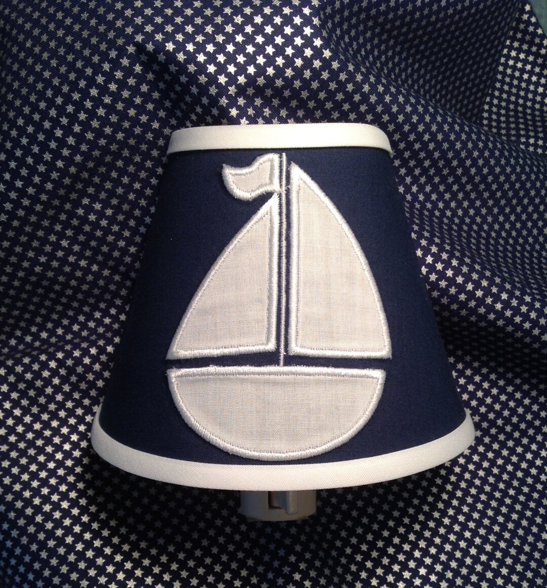 MADE TO ORDER Nautical Sailboat Applique Night Light other Colors ...
