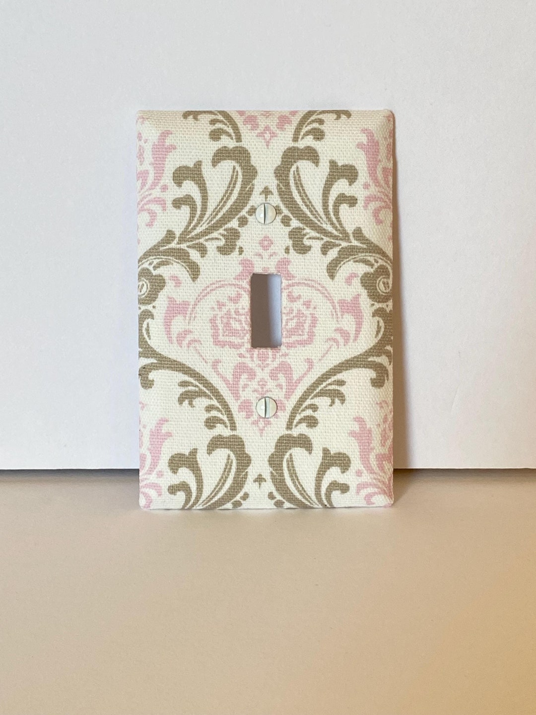 MADE TO ORDER Bella Fabric Covered Light Switch Cover Plate other Sizes ...