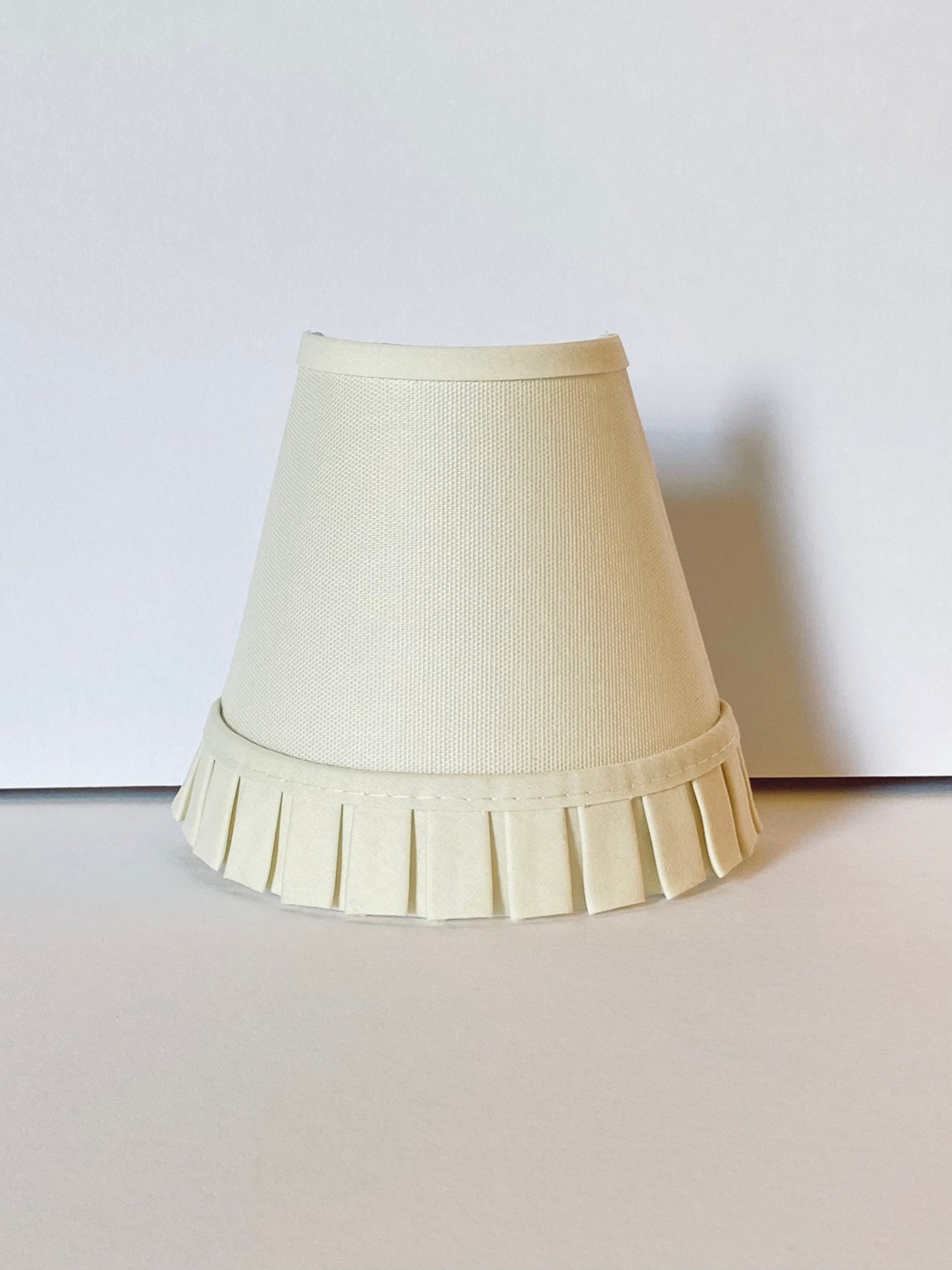 MADE TO ORDER Cream Shaded Night Light With Ruffle Trim - Etsy