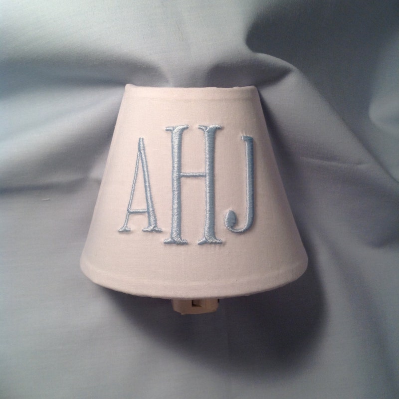 Monogrammed Light Shade - Etsy