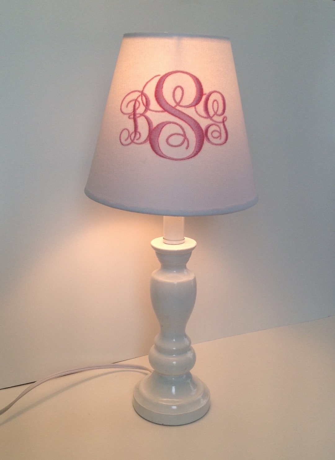 MADE TO ORDER Abigail Monogramed Lamp Shade (other Colors Available for ...