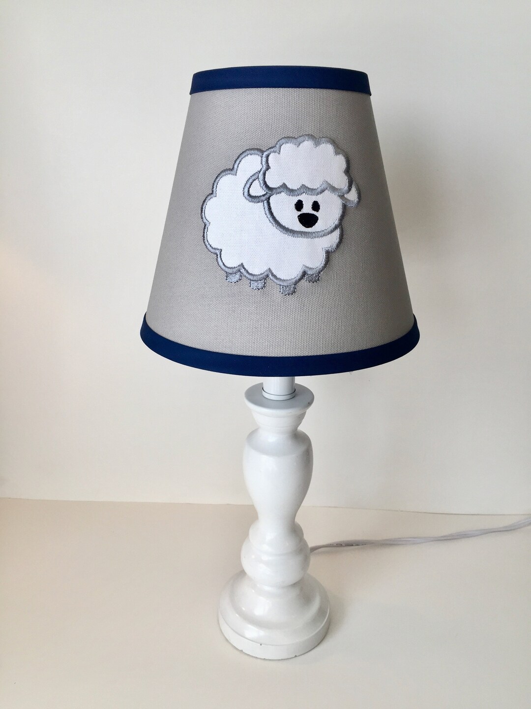 MADE TO ORDER Little Lamb Appliqué Lamp Shade (other Colors Available ...