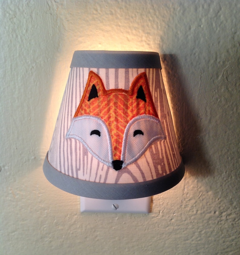 Woodland Fox Night Light - Etsy
