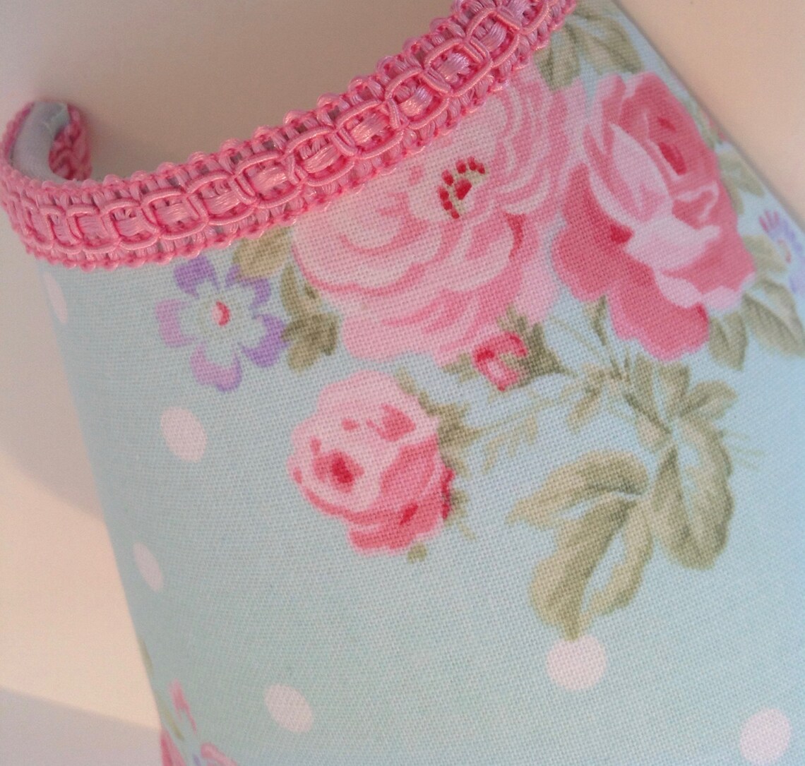 Jessica aqua and Pink Roses Night Light monogramming - Etsy