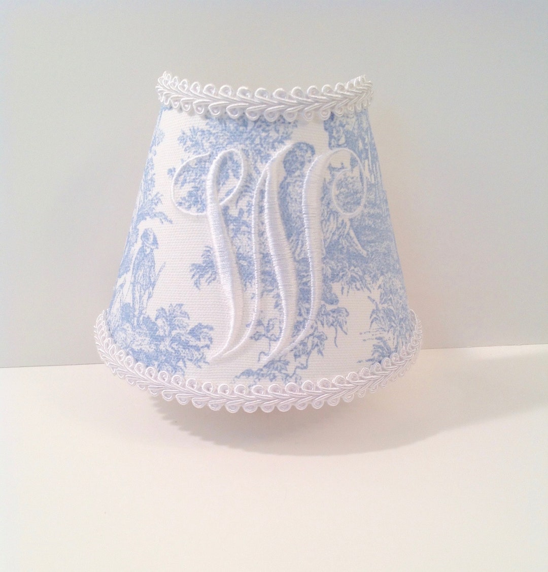 MADE TO ORDER Light Blue Toile Monogrammed Night Light (no Monogram ...