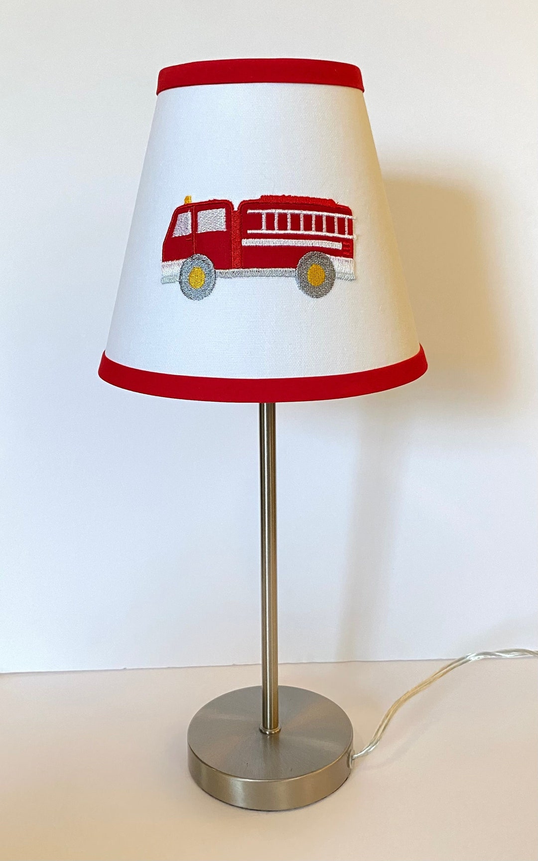 MADE TO ORDER Fire Truck Lamp Shade (other Colors Available) - Etsy