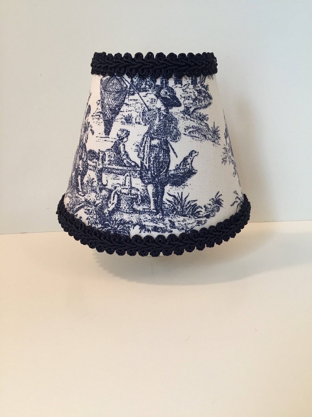 MADE TO ORDER Navy Blue Toile Monogrammed Night Light - Etsy