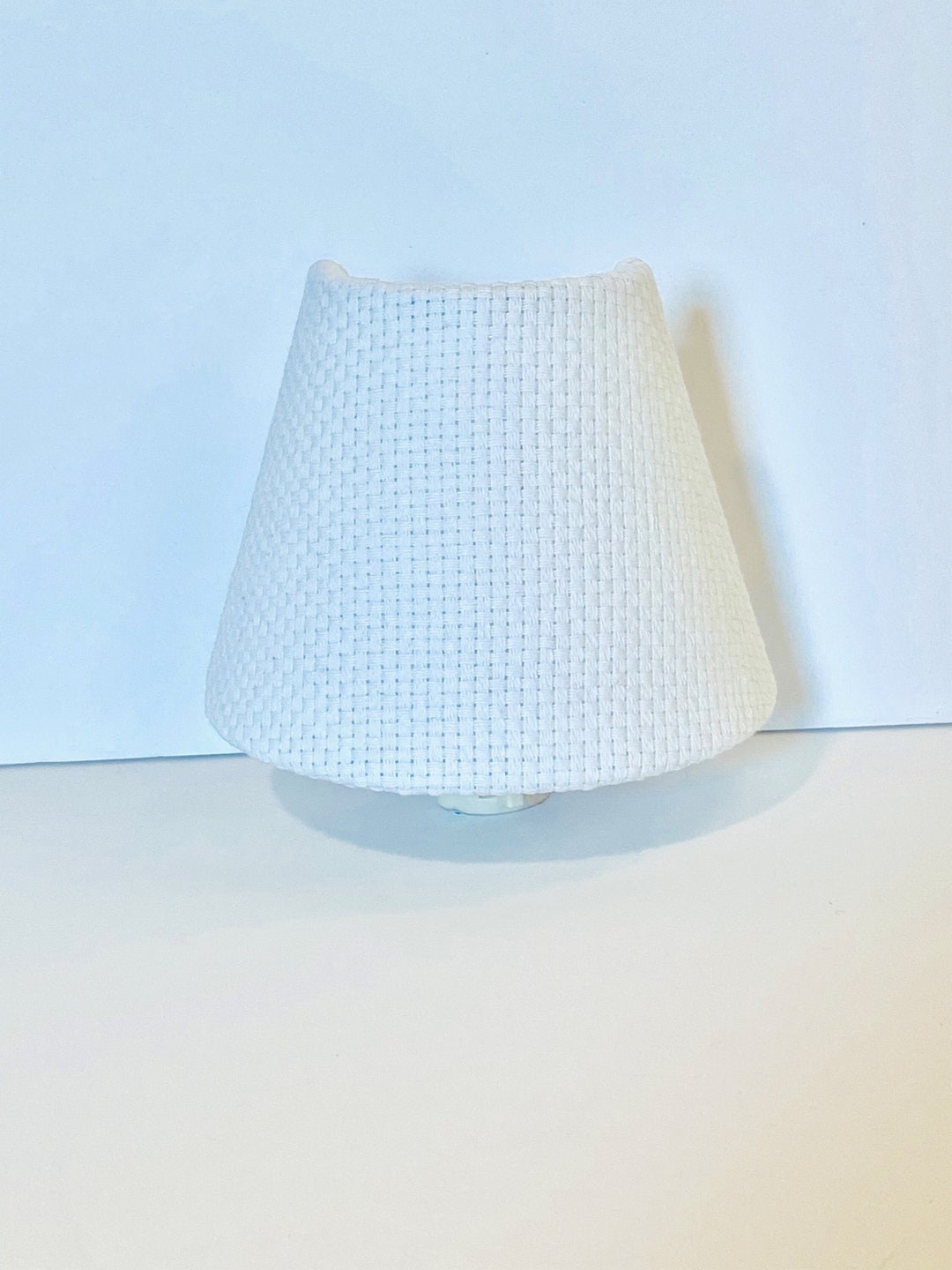 MADE TO ORDER Woven White Shaded Night Light - Etsy