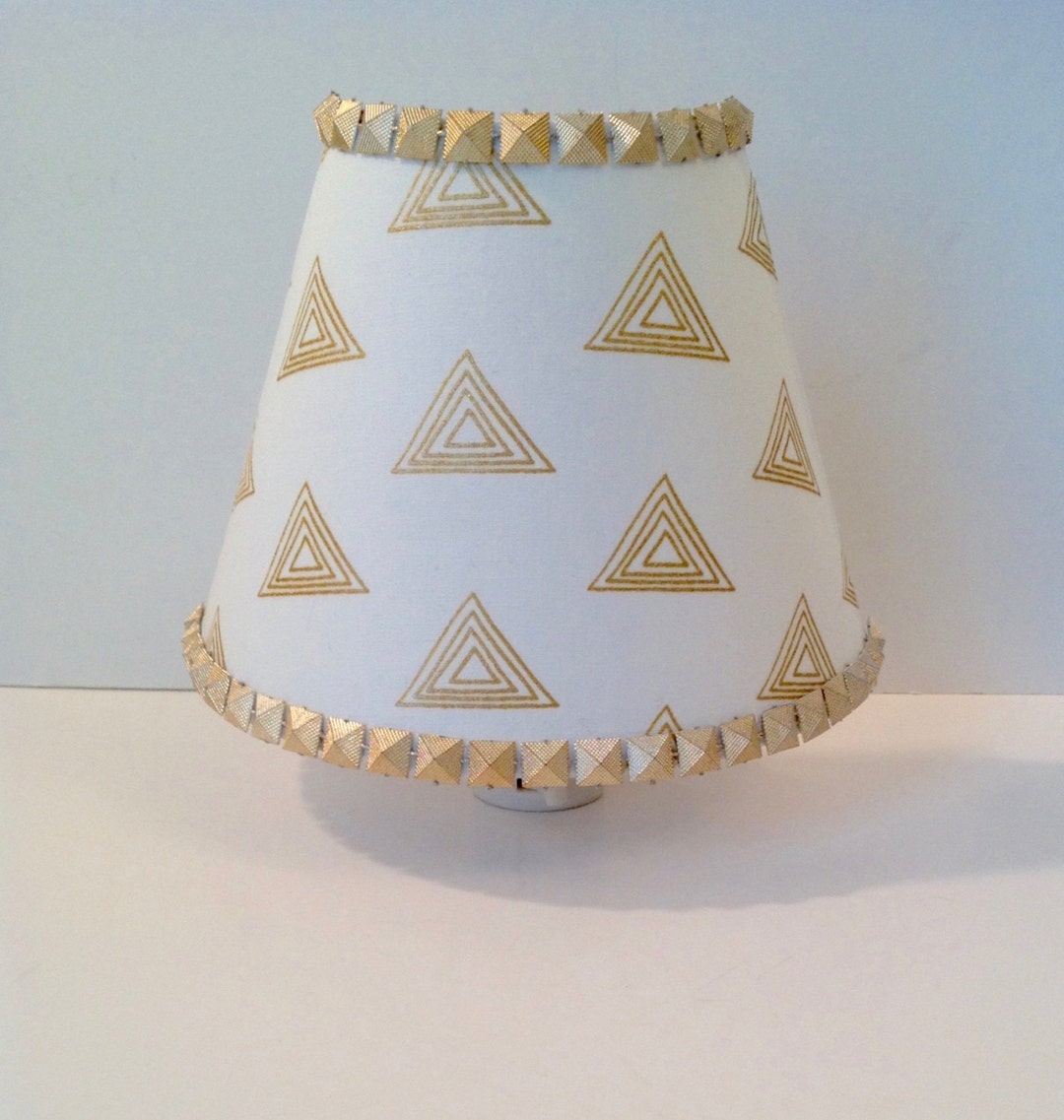 MADE TO ORDER Metallic Gold Triangles Night Light - Etsy