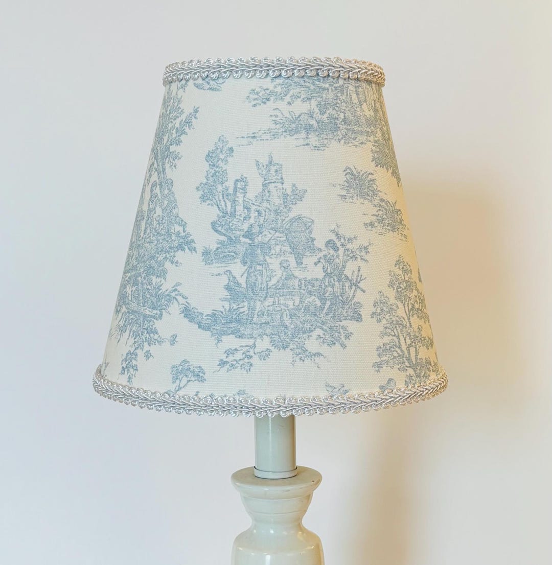 MADE TO ORDER Light Blue Toile Lamp Shade - Etsy