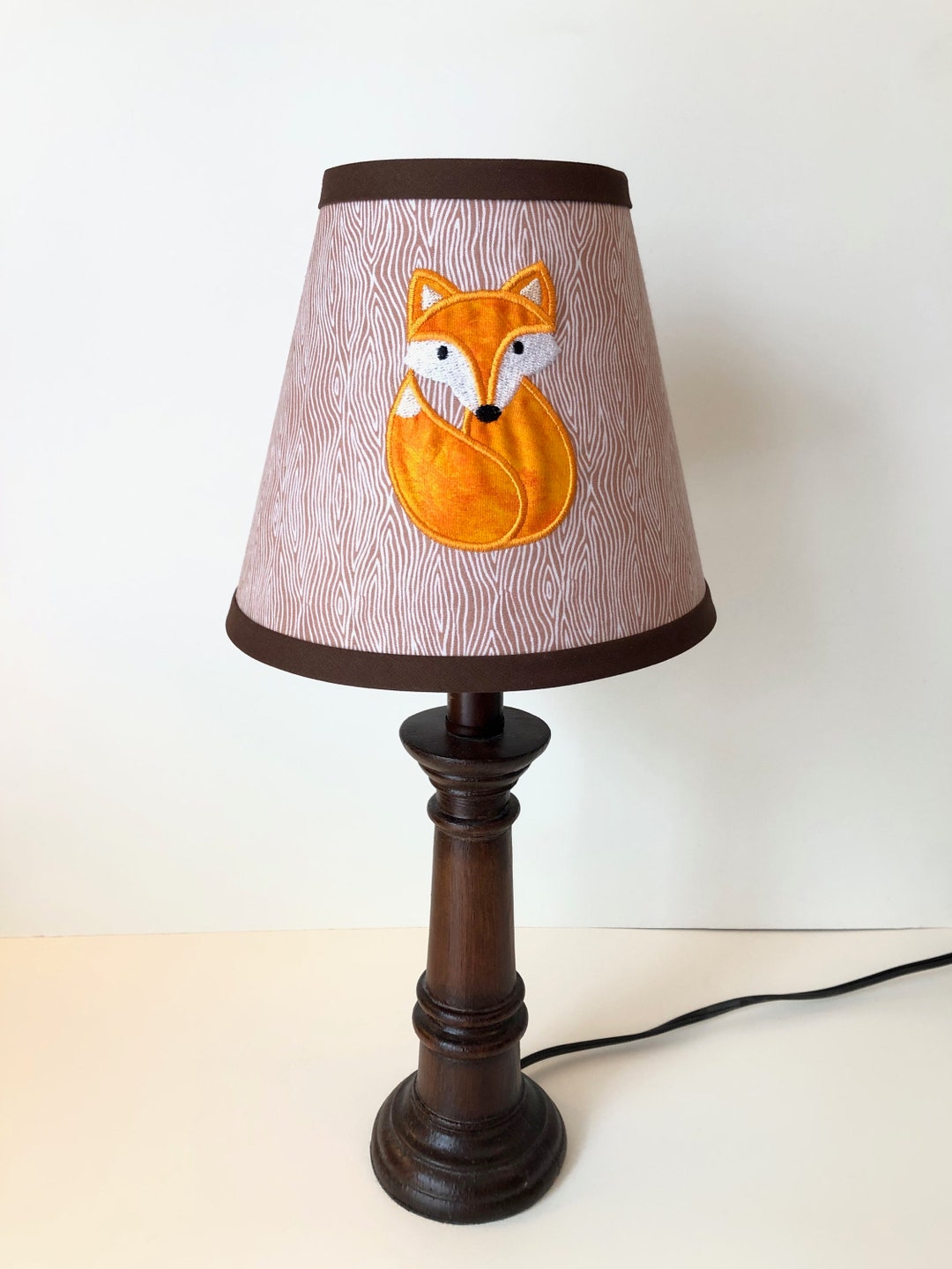 MADE TO ORDER Woodland Fox Custom Lamp Shade in Brown (whole Fox) - Etsy