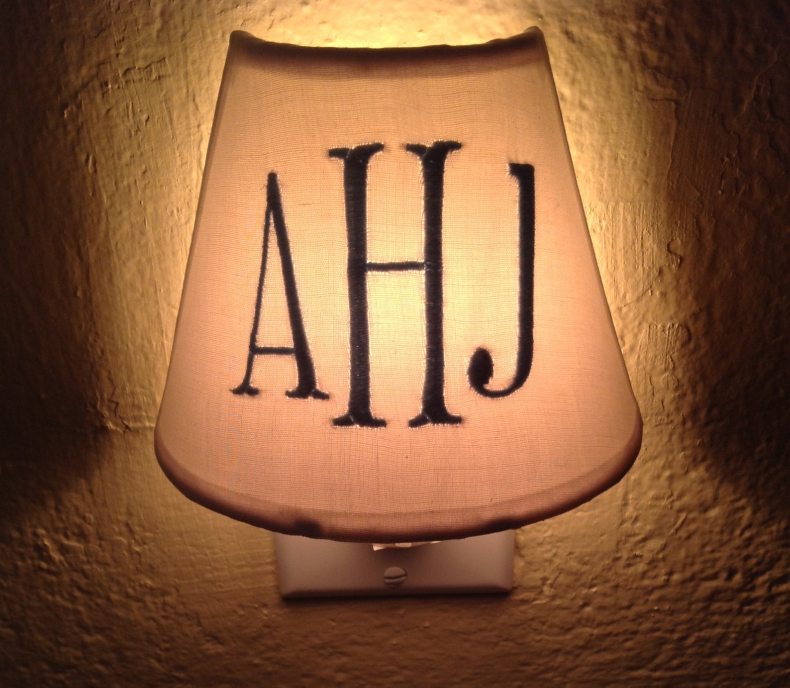MADE TO ORDER Andrew Monogrammed Night Light other Colors Available - Etsy
