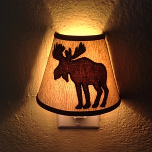 Woodland Moose Night Light - Etsy