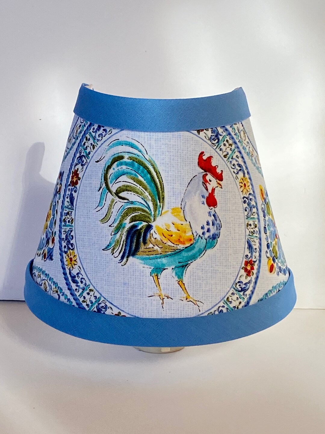 MADE TO ORDER Shades of Blue Rooster Night Light - Etsy