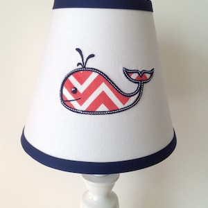 Nautical Whale Applique Lamp Shade other Colors Available - Etsy
