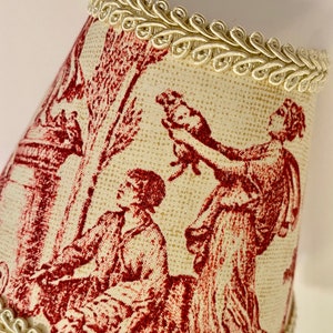 Red Toile Night Light - Etsy