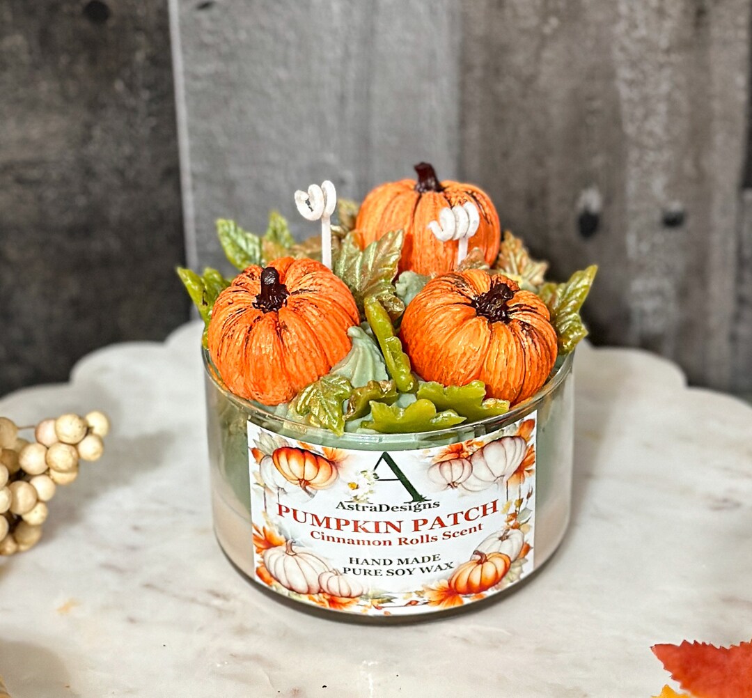 Pumpkin Candle, Large Pumpkin Patch Candle, Handcrafted Pumpkin Candle, Common Scented Candle ...