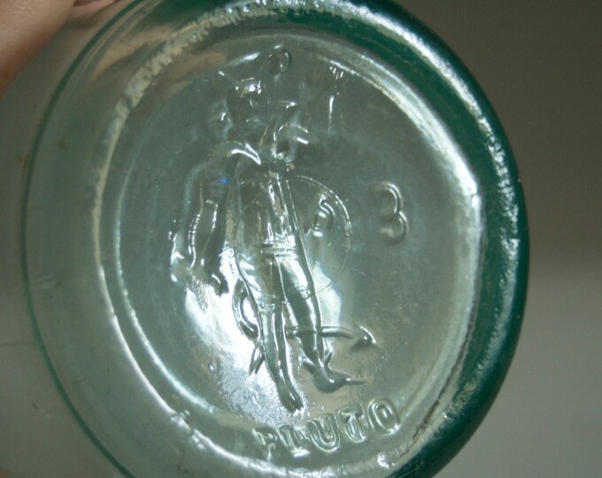 Pluto Water Bottle for Display or Collection Unusual Devil on Bottom - Etsy