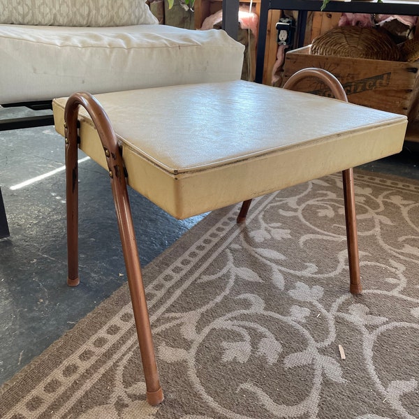 Mid Century Storage Ottoman - Etsy