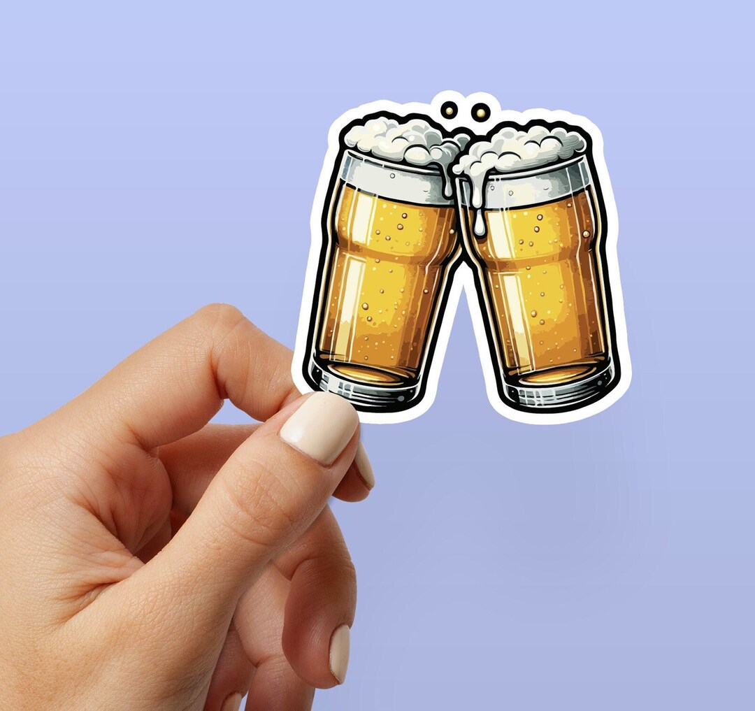 Beer Cheers Sticker, Beer Cheers, Cheers Sticker, Cheers and Beer ...